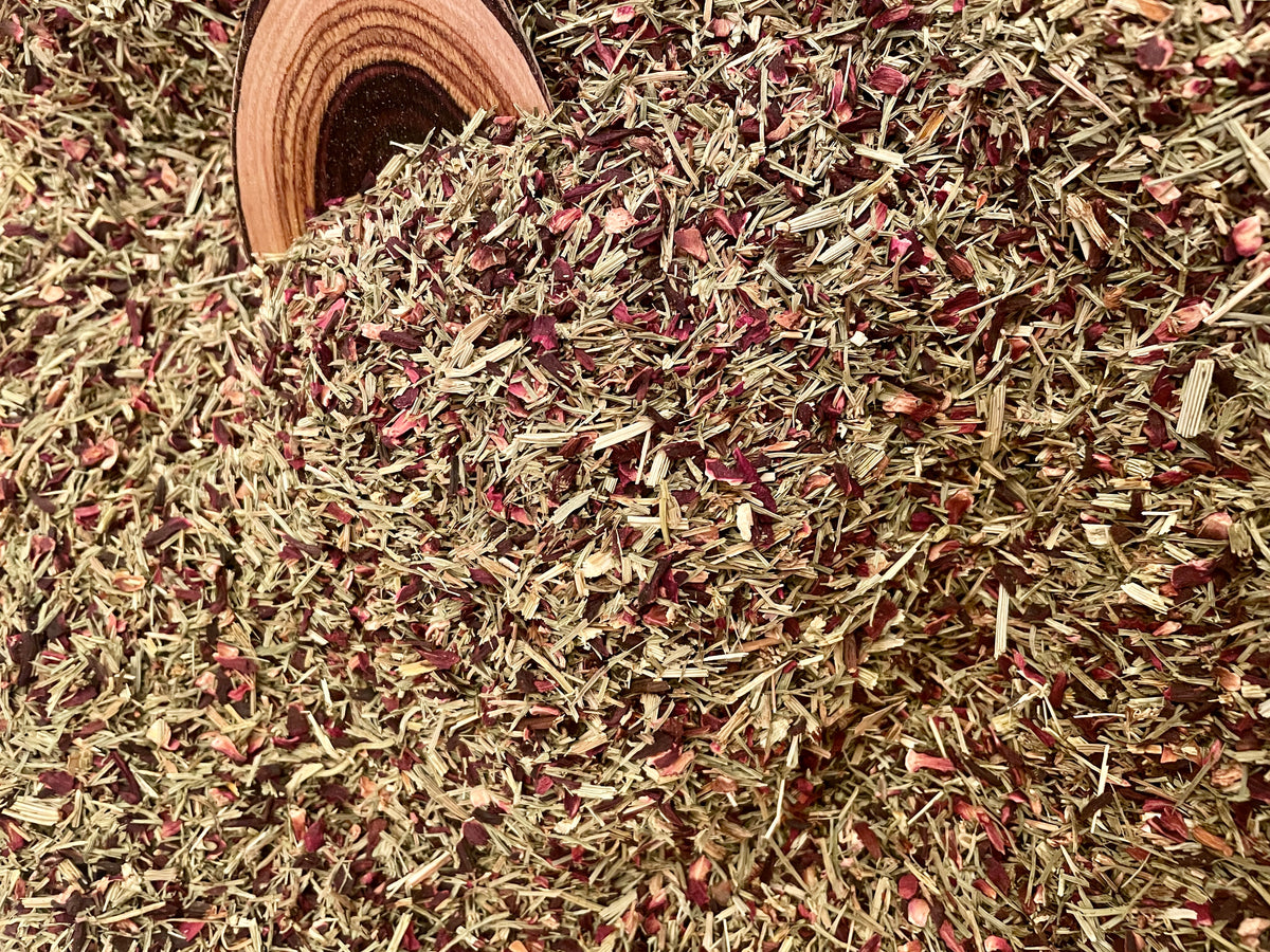 Hibiscus & Horsetail Tea Blend – The Grateful Root Farm & Market, LLC